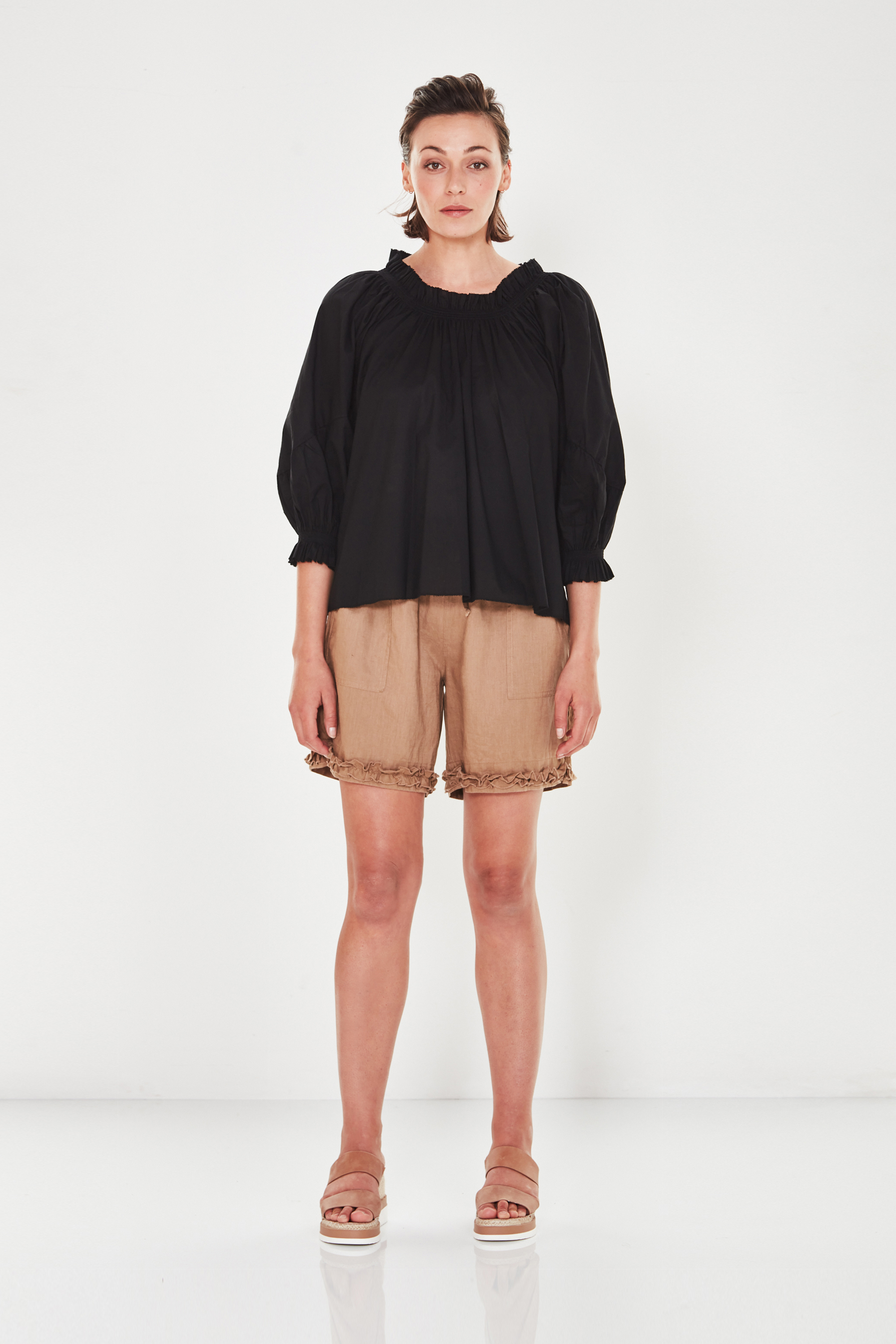 Shorts - RUFFLE SHORT - Hartleys Fashion