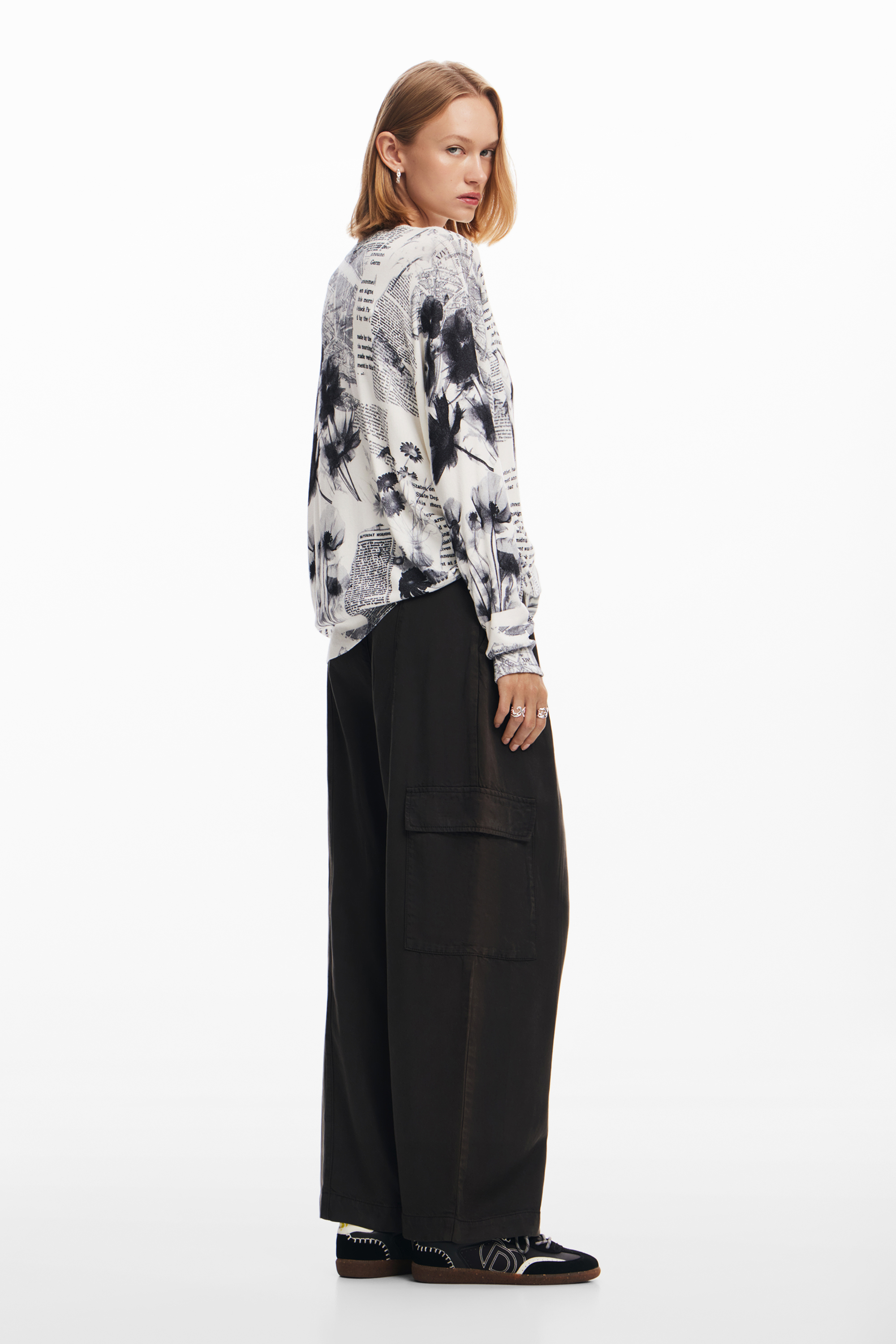 Sale - KNITTED TEXT SWEATER - Hartleys Fashion