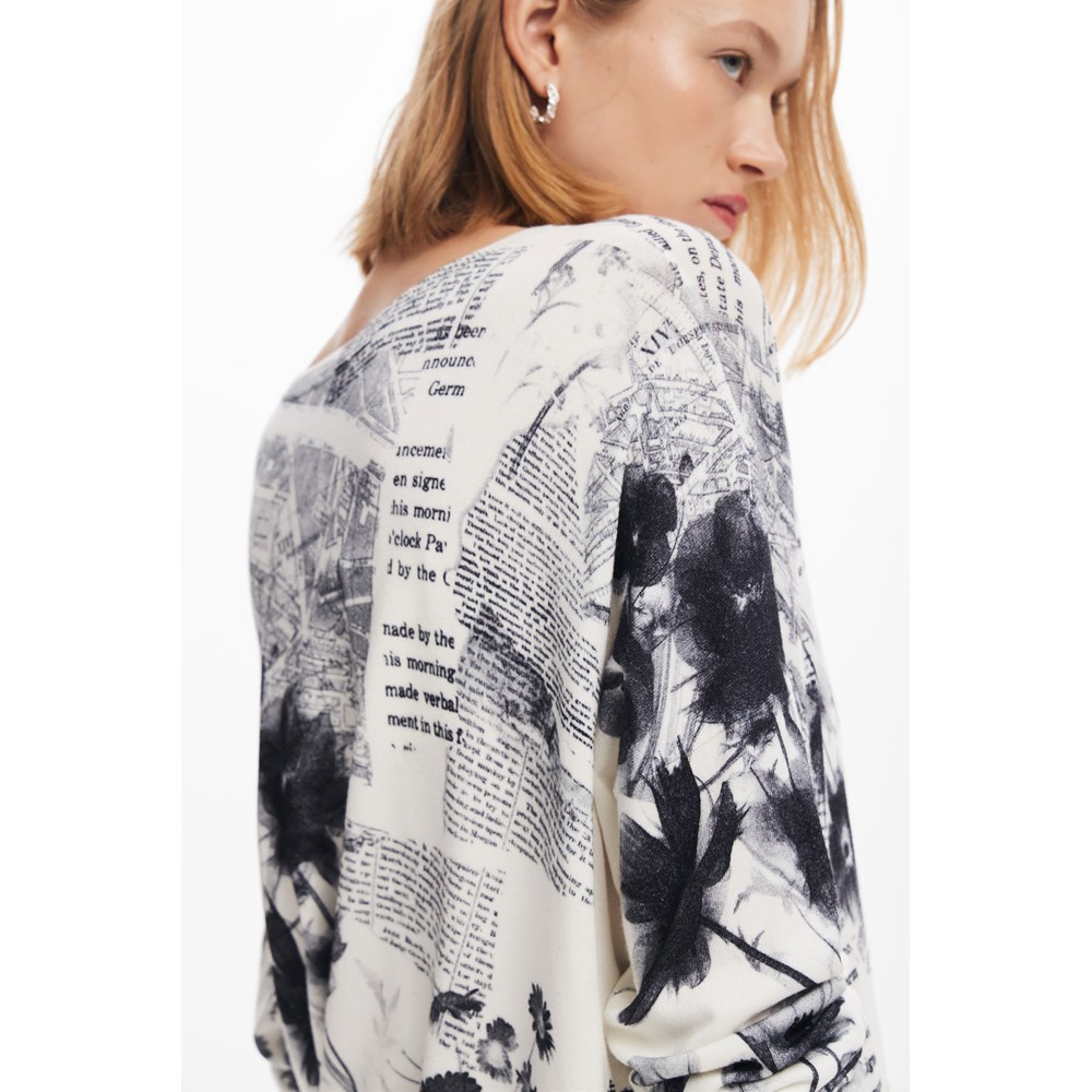 Sale - KNITTED TEXT SWEATER - Hartleys Fashion