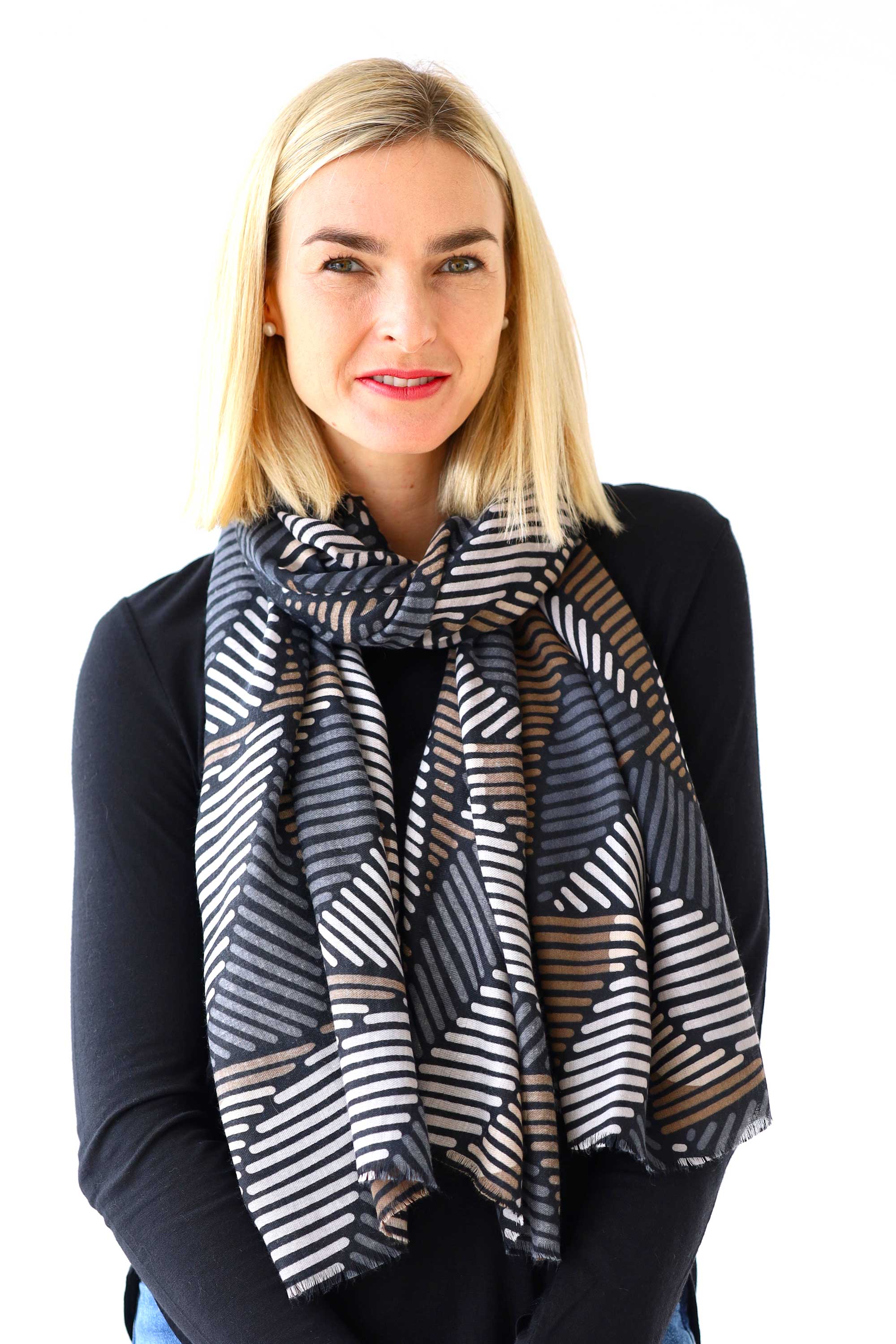 Archer House - BLOCK SCARF - Hartleys Fashion