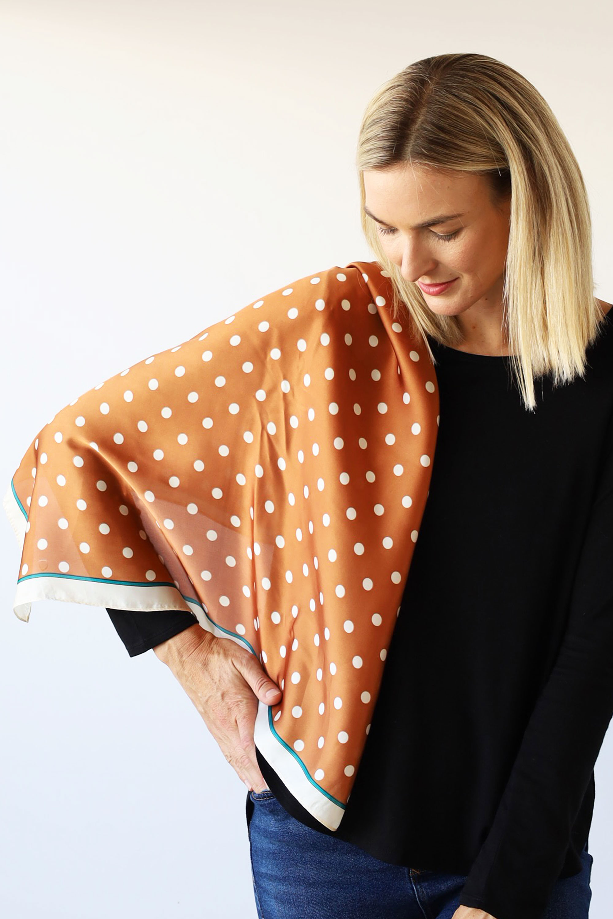 New Arrivals - POLKA DOT SCARF - Hartleys Fashion