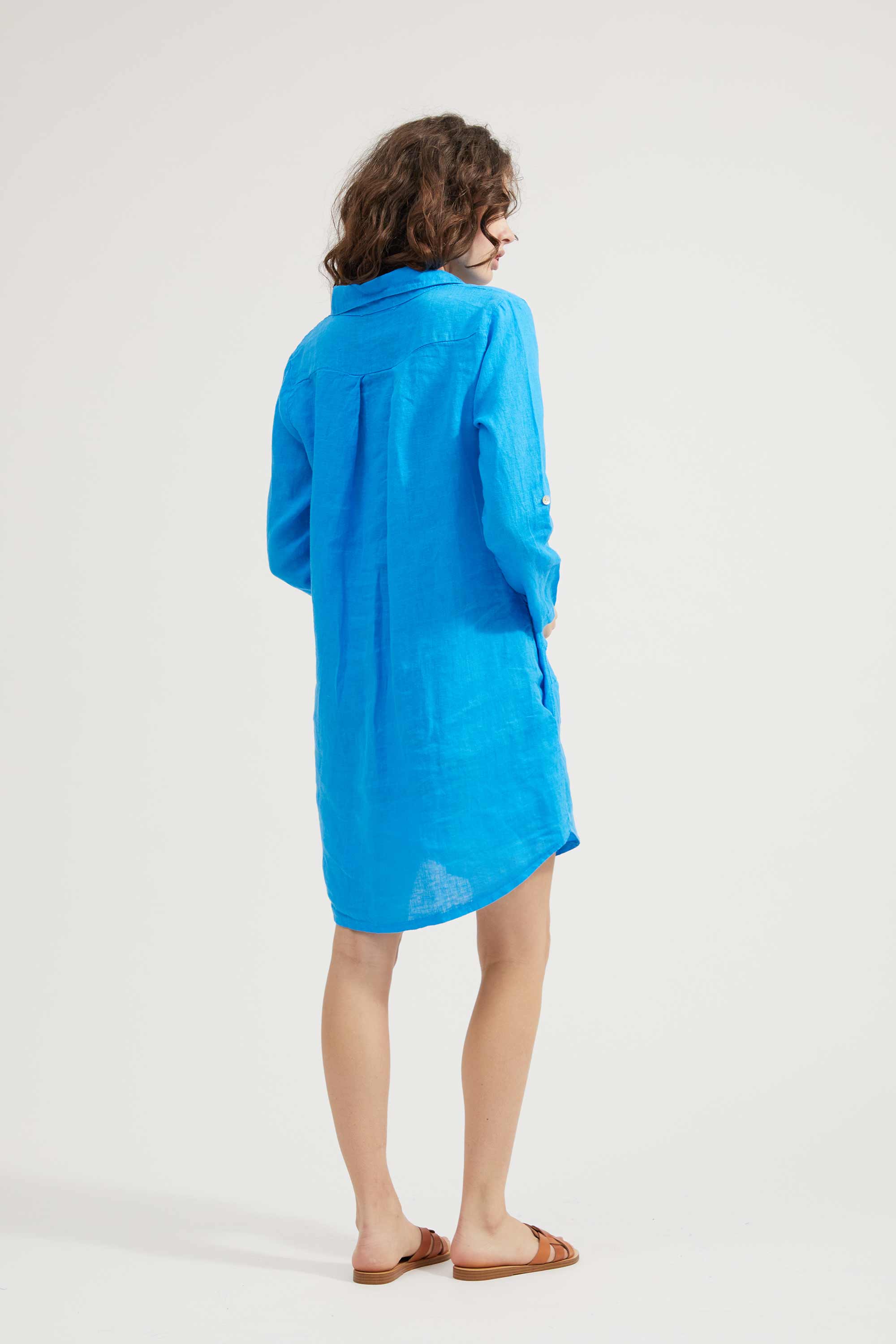 Simply Linen - AMALFI SHIRT DRESS - Hartleys Fashion