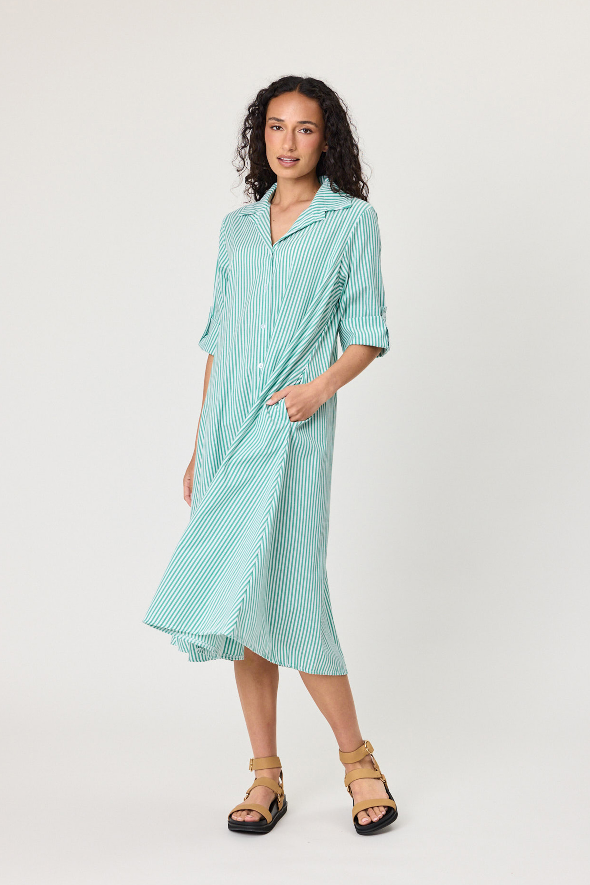 Simply Linen - ENNA SHIRT DRESS - Hartleys Fashion