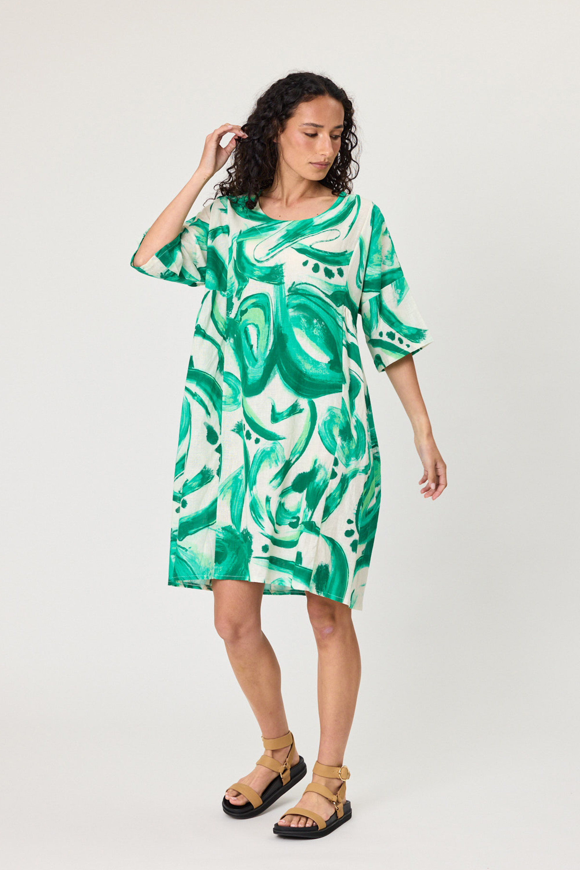 Simply Linen - SARDINEA DRESS - Hartleys Fashion