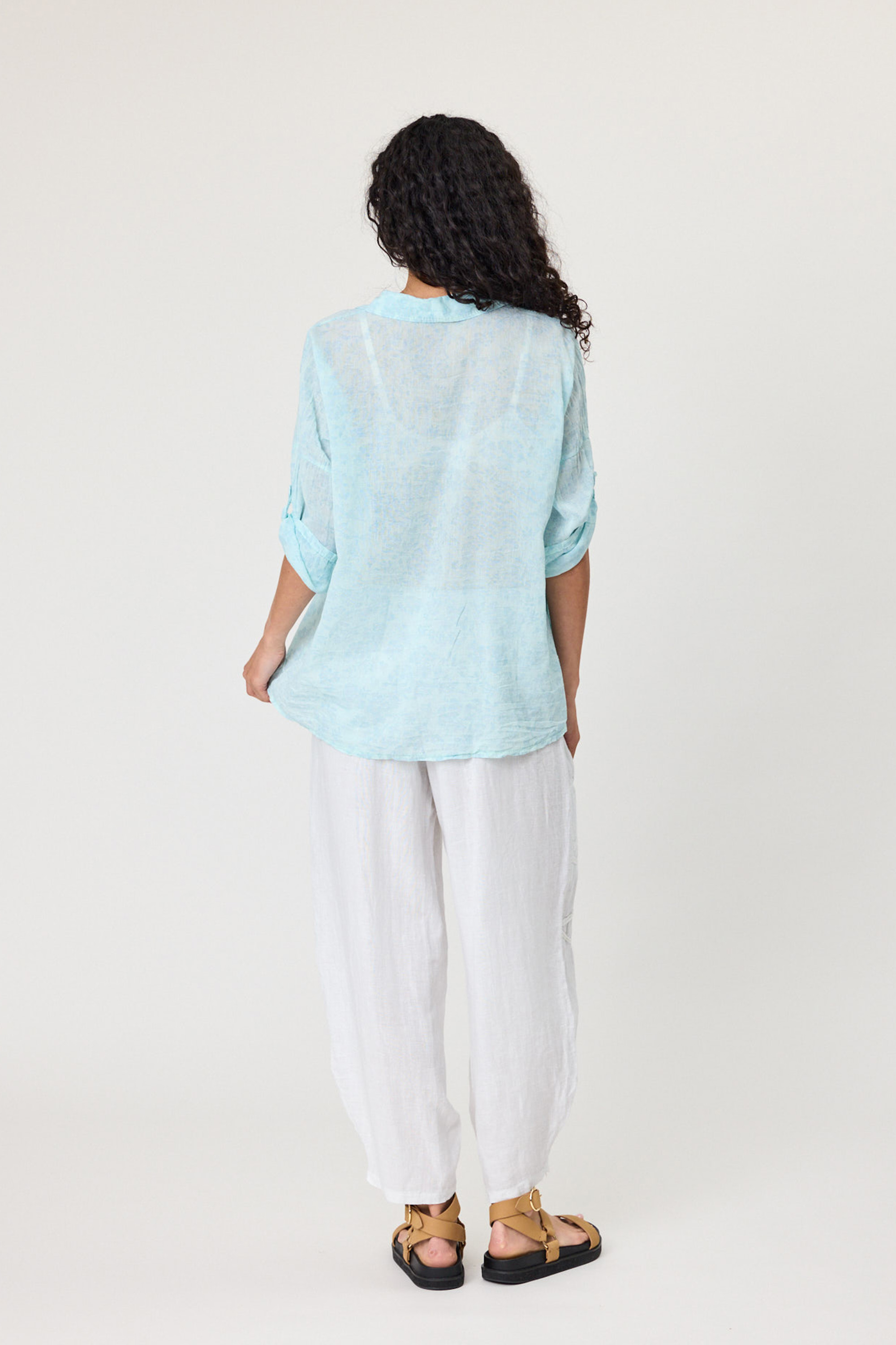 Shirts - PUGLIA FLOWER PRINT SHIRT - Hartleys Fashion