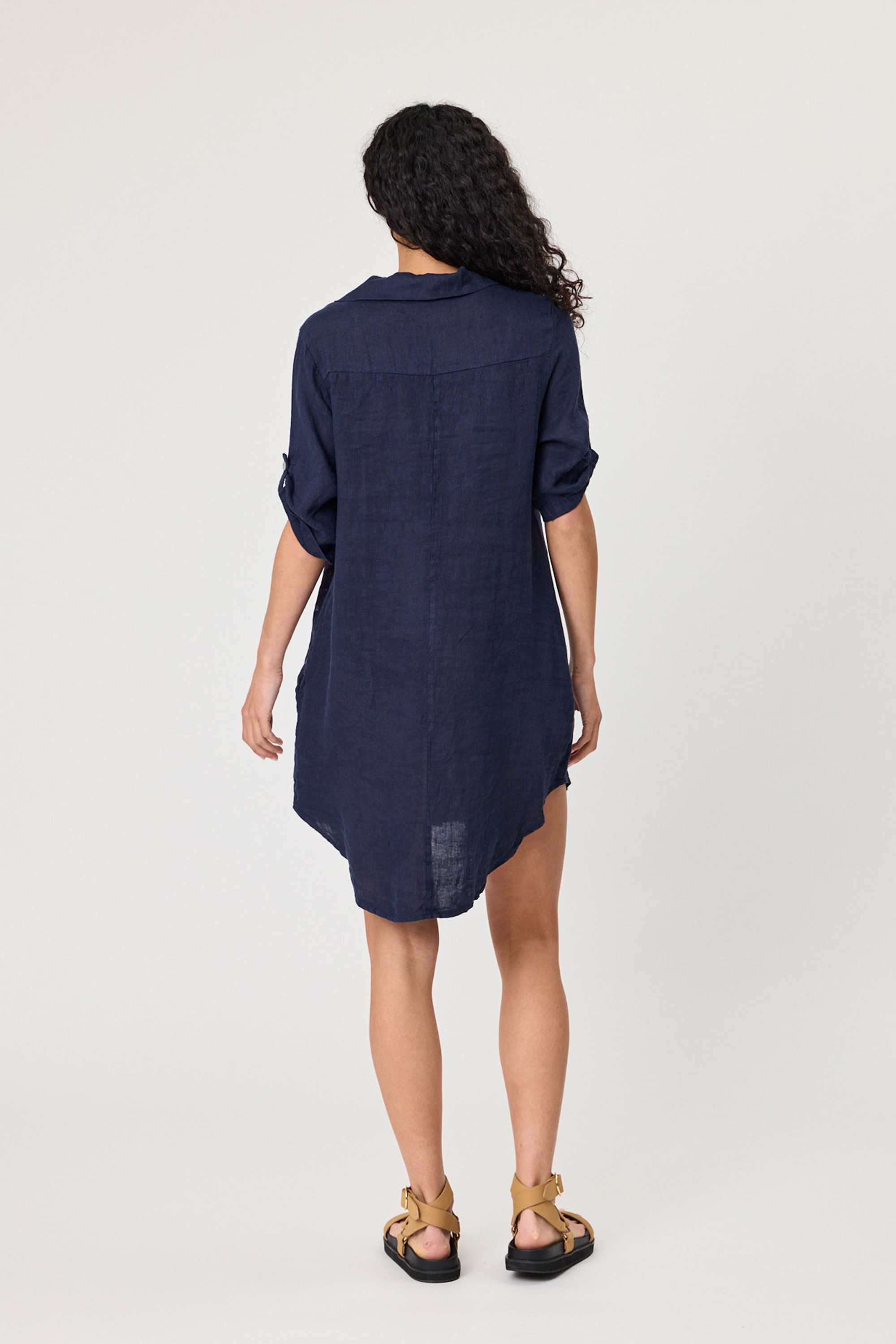 Sale - LINEN SPLASH DRESS - Hartleys Fashion