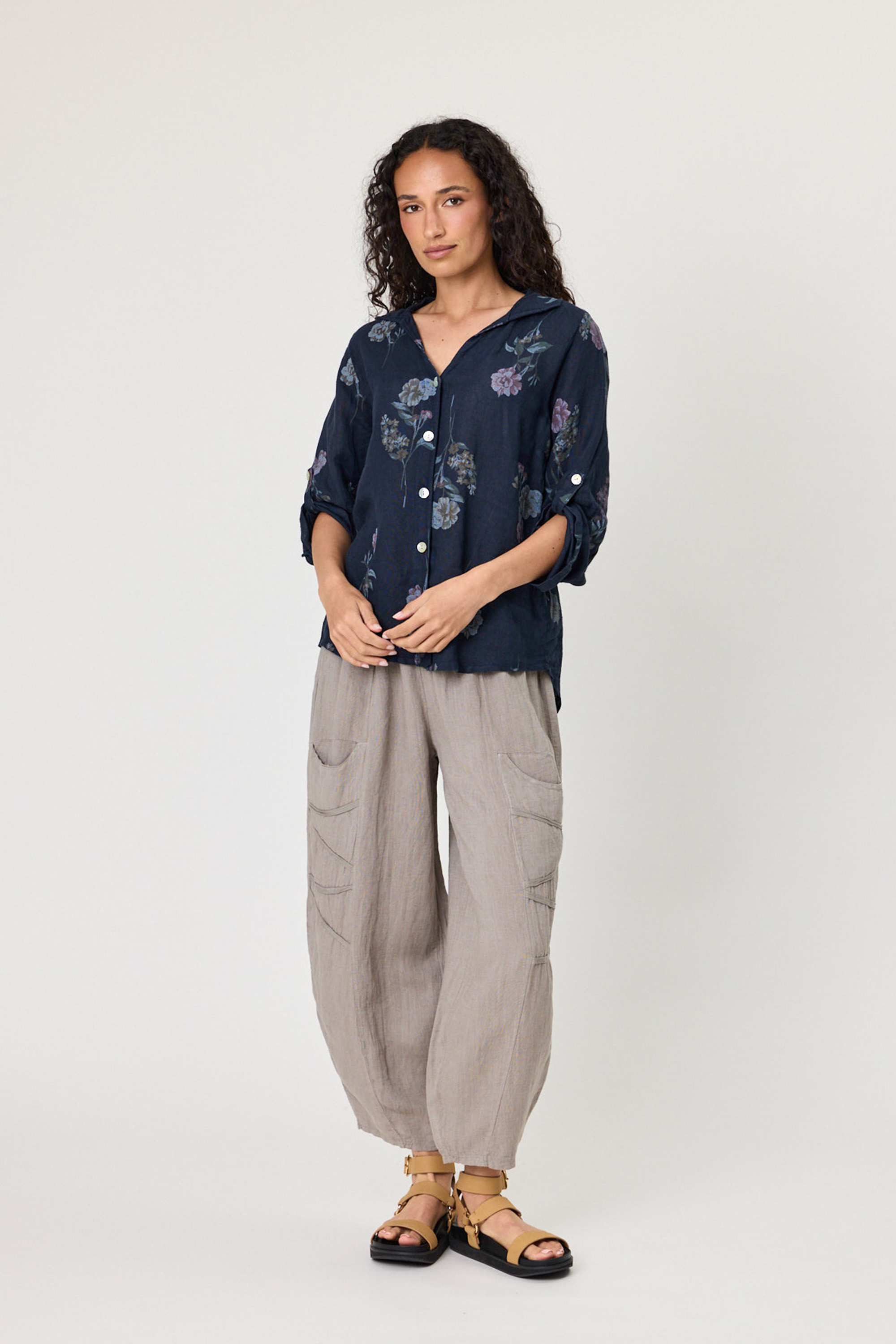 Simply Linen - SIENNA LINEN SHIRT - Hartleys Fashion