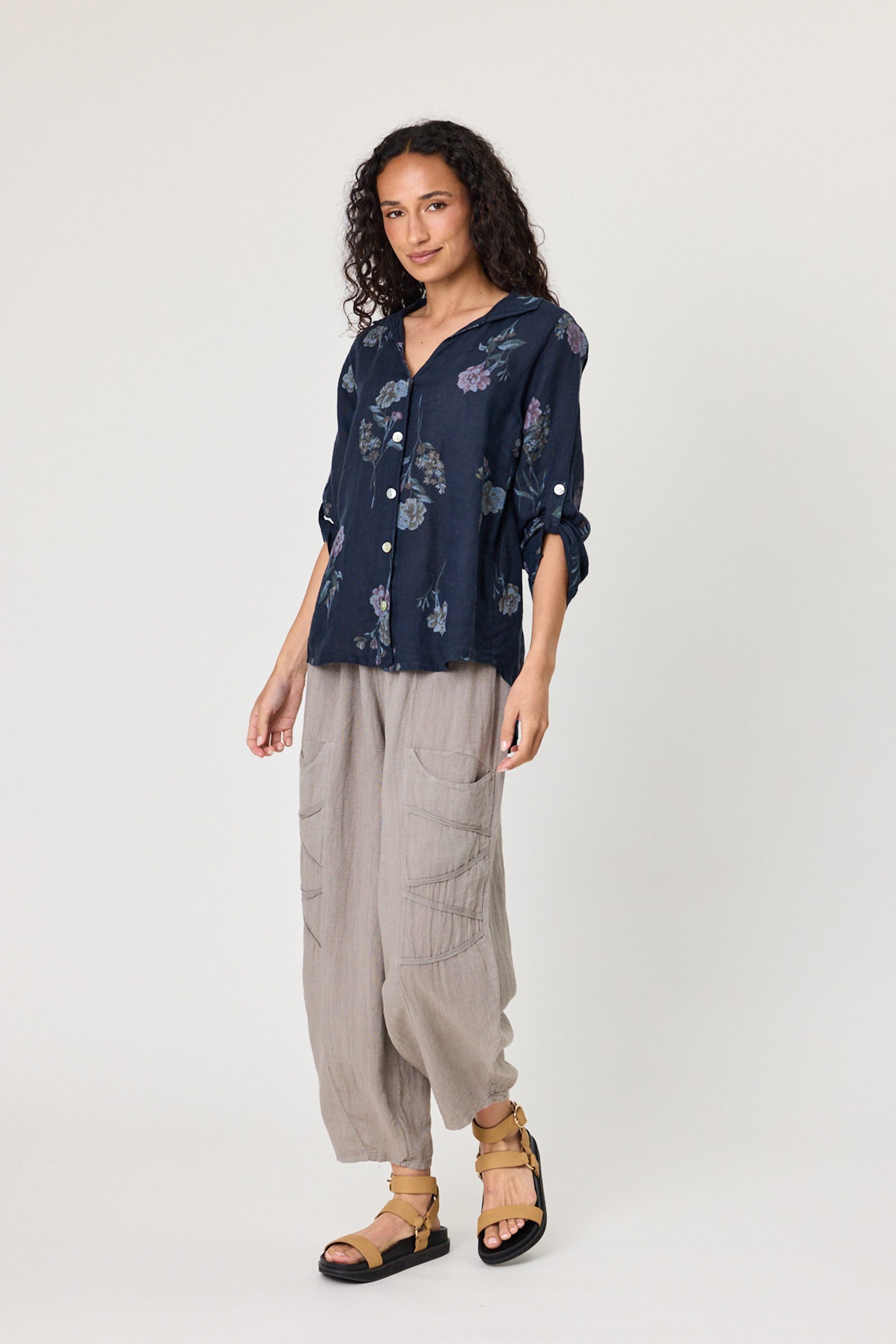 Simply Linen - SIENNA LINEN SHIRT - Hartleys Fashion