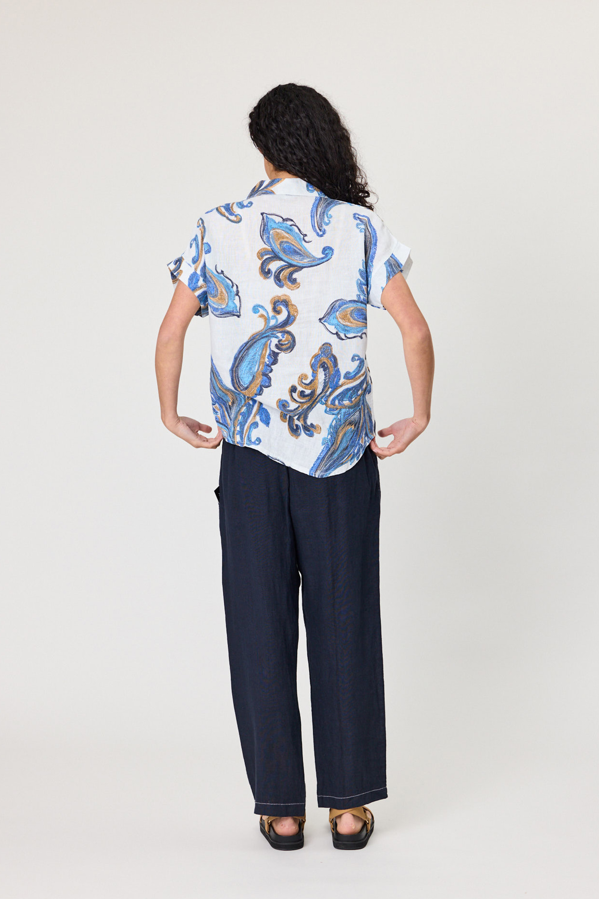 Simply Linen - LINEN PAIS SHIRT - Hartleys Fashion