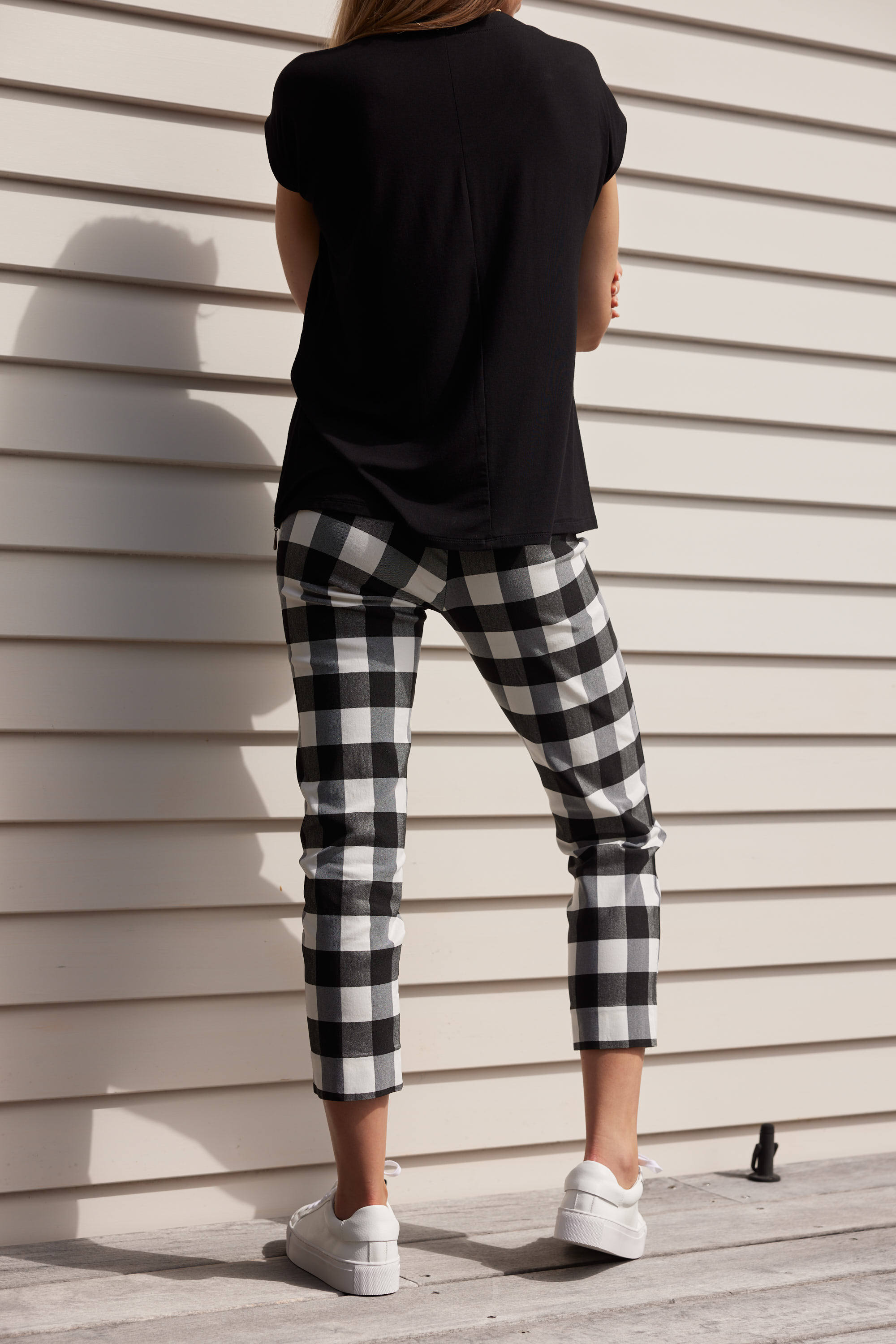 Pants - ARCHIE GRID PANT - Hartleys Fashion