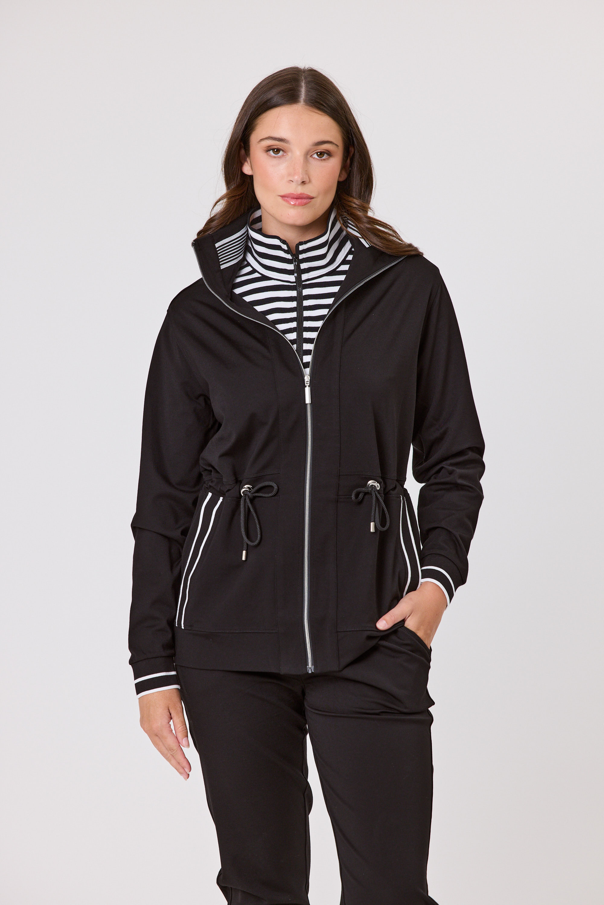 Jackets Vests Coats - SIDE LINE JACKET - Hartleys Fashion