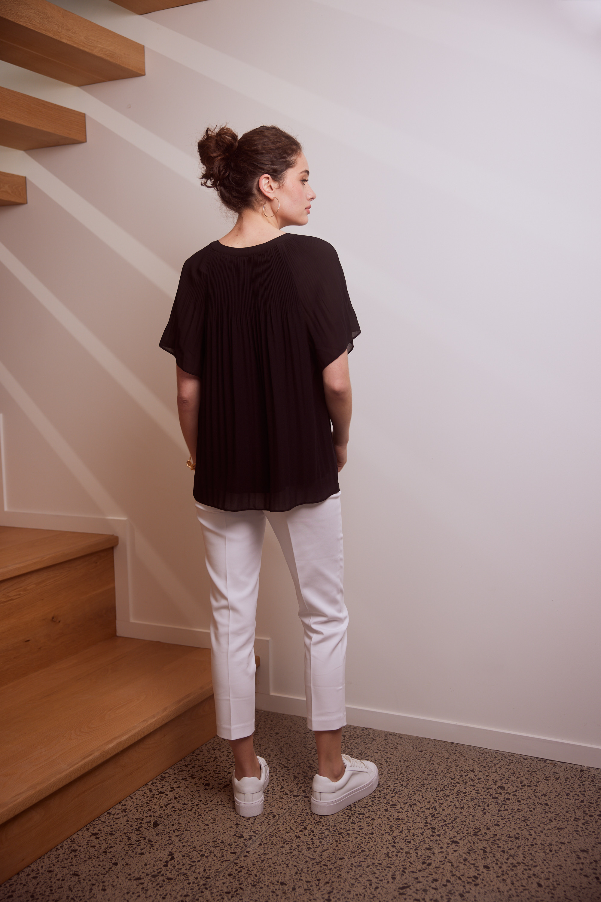 Sale - CRYSTAL PLEAT TOP - Hartleys Fashion
