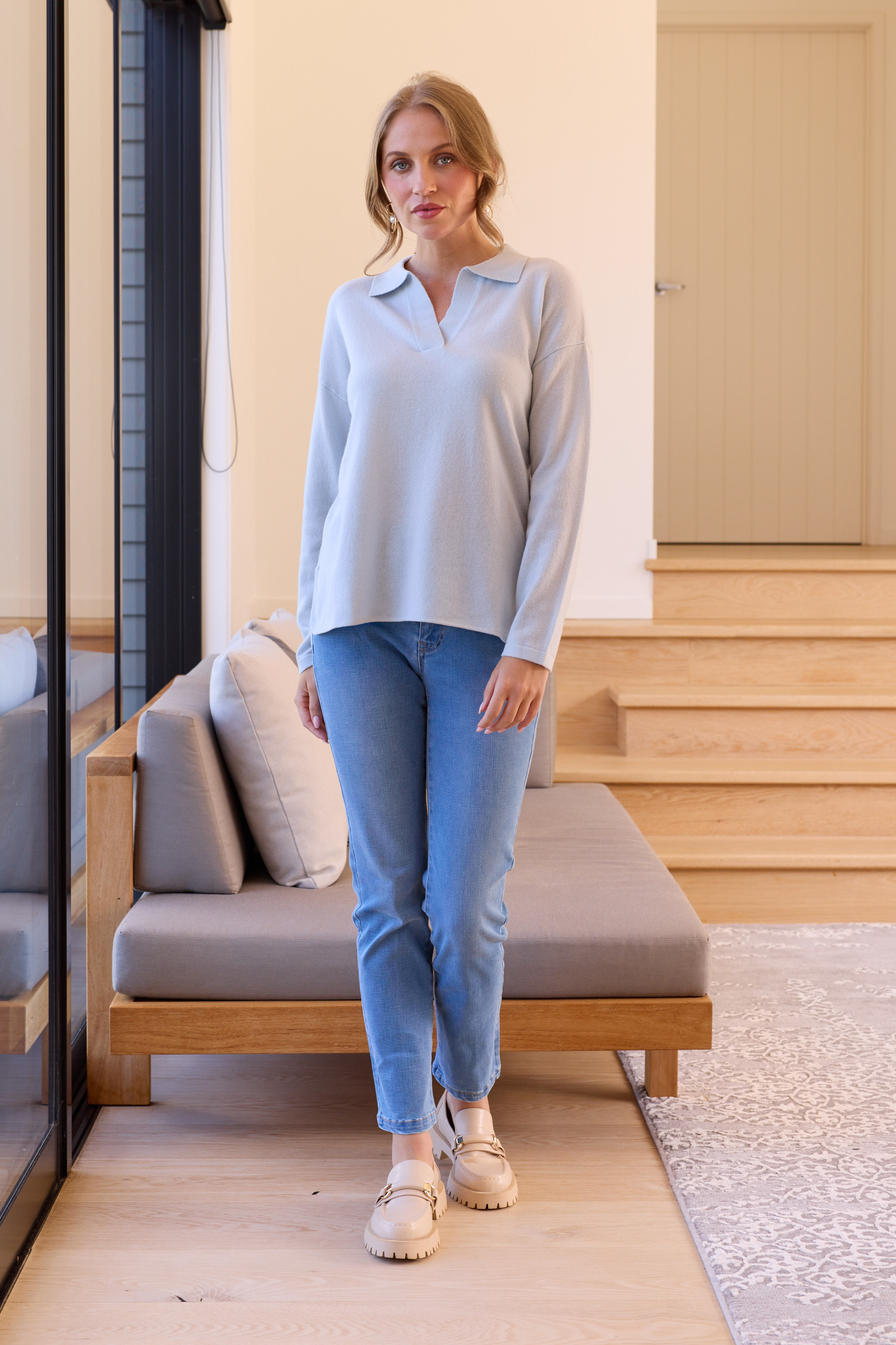 Vincent - MELODY POLO KNIT - Hartleys Fashion