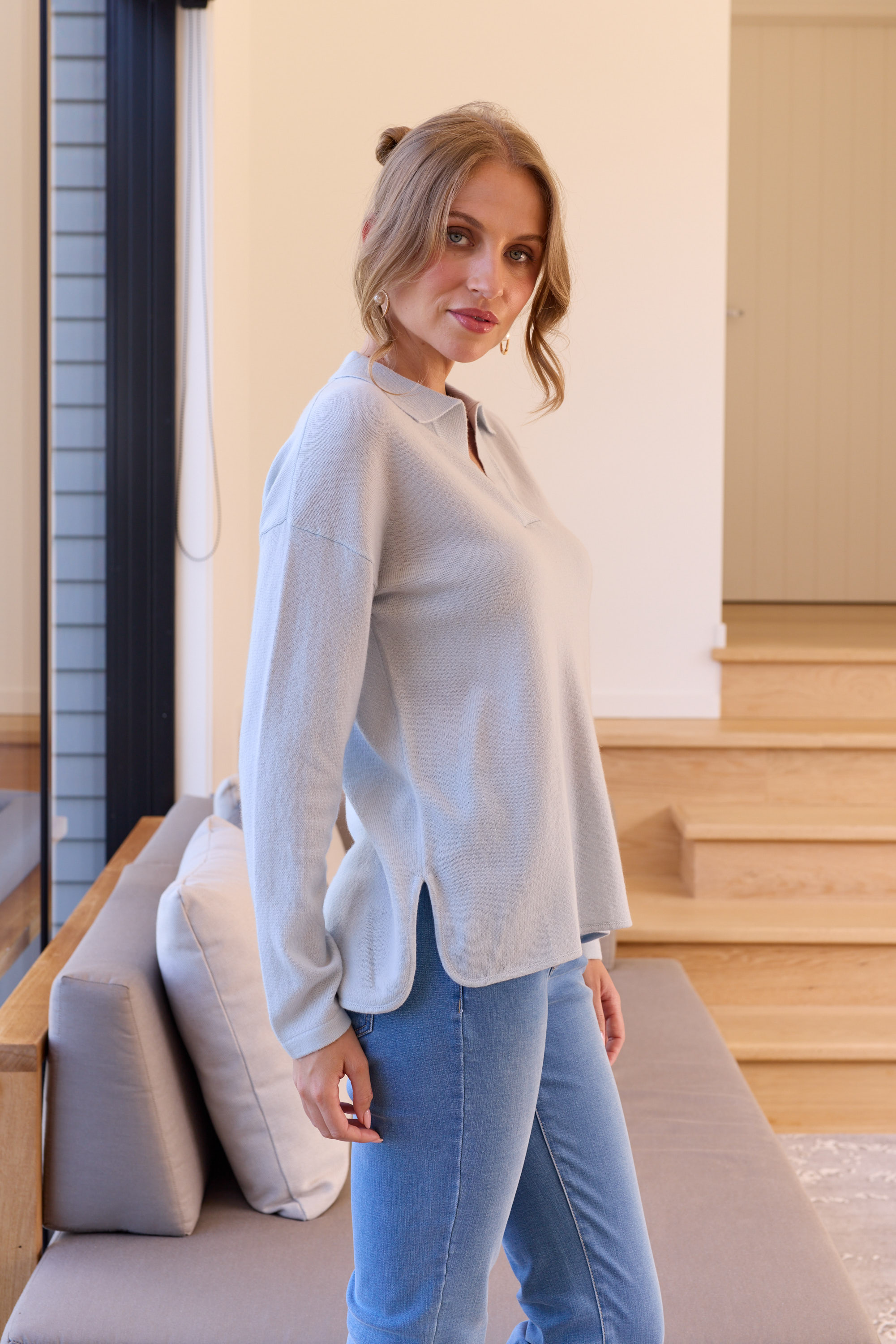 Vincent - MELODY POLO KNIT - Hartleys Fashion