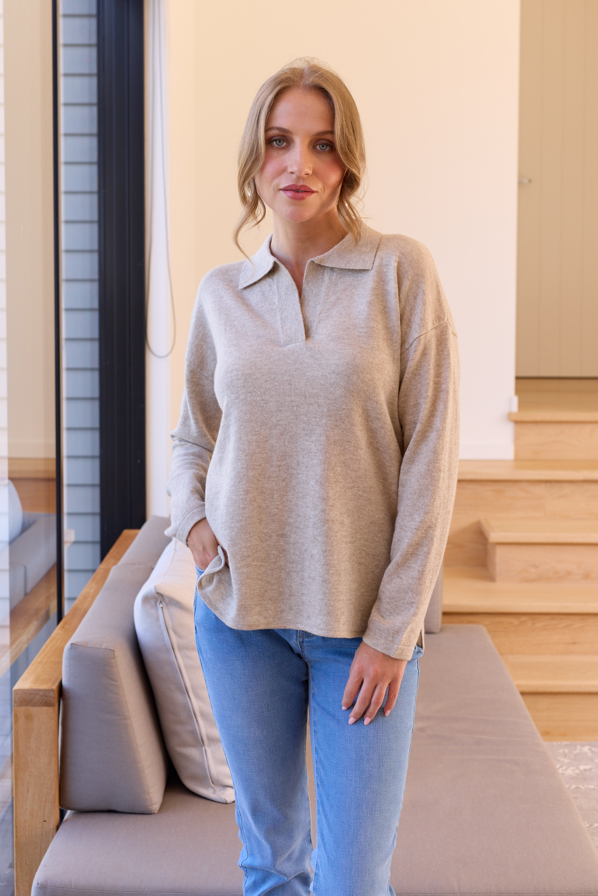 Vincent - MELODY POLO KNIT - Hartleys Fashion