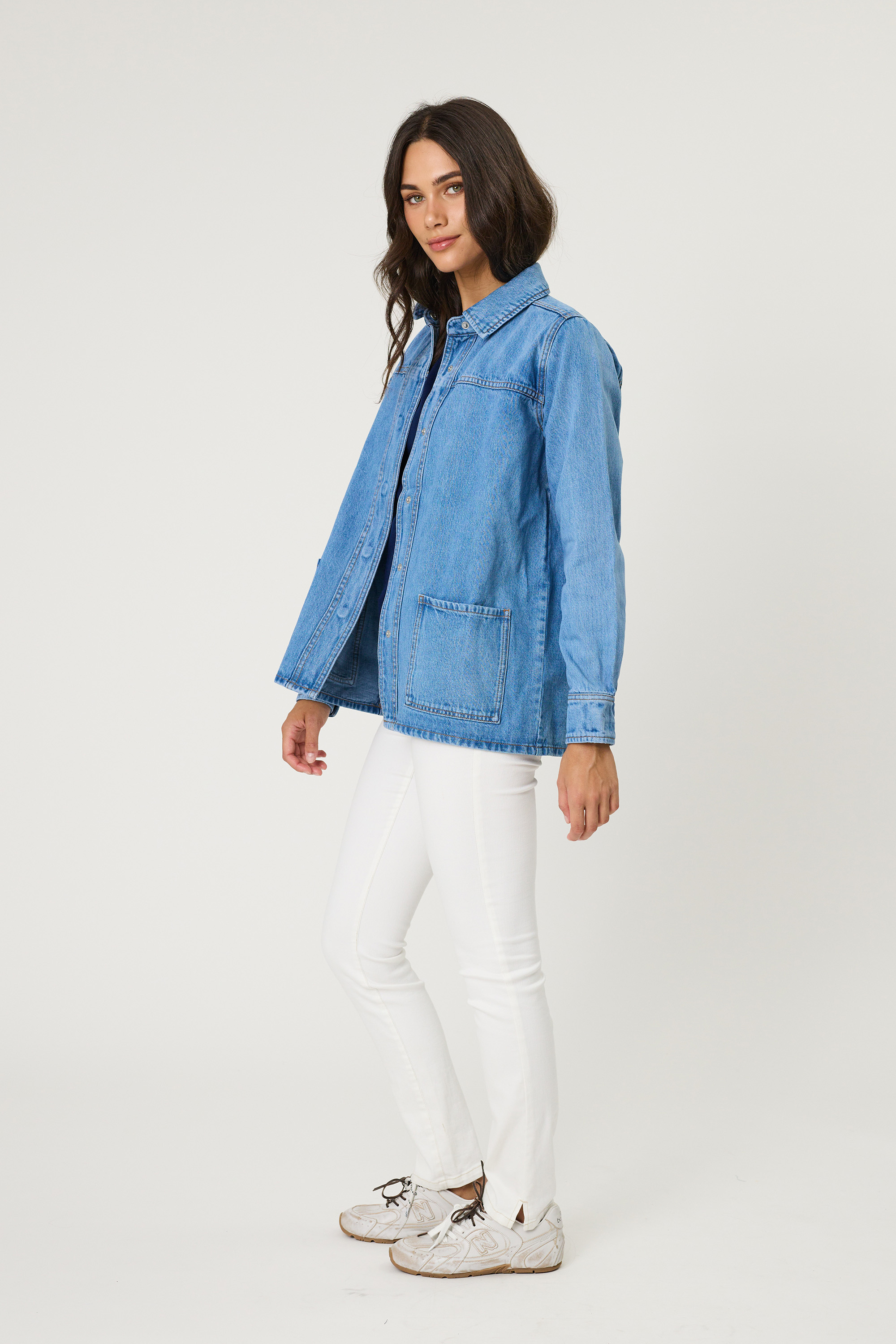Jackets Vests Coats - JUDE DENIM JACKET - Hartleys Fashion